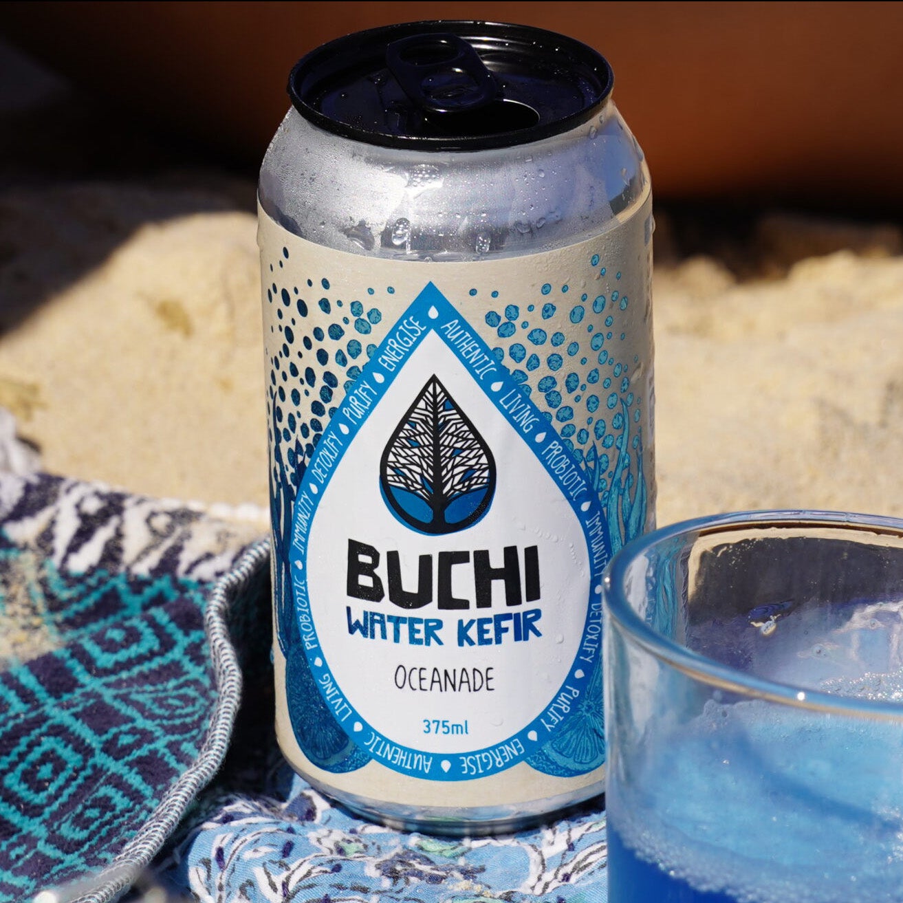 Buchi Oceanade Water Kefir 375ml Can | Ricochet Espresso Brisbane Cafe